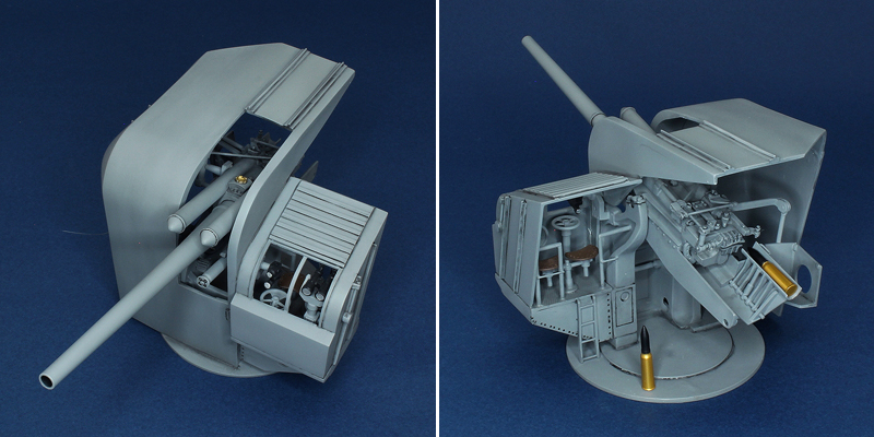 ピットロード 89式12.7cm単装高角砲 シールド付き